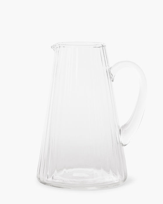 Adonis Ribbed Glass Pitcher – McGee & Co.