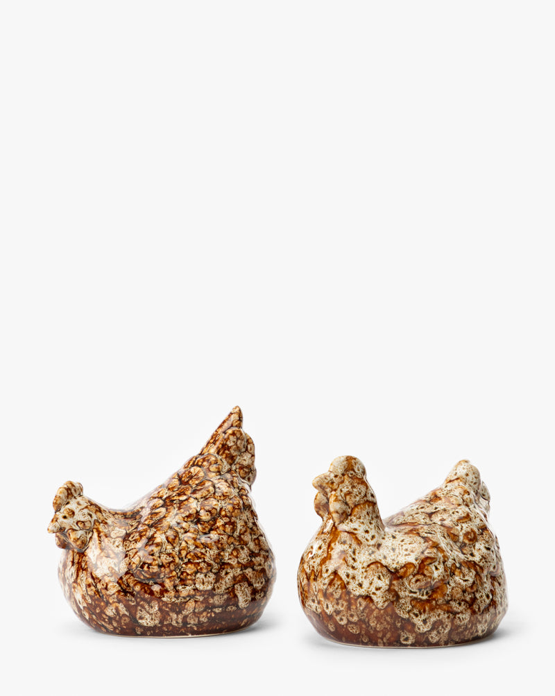 Stoneware Hens (Set of 2)